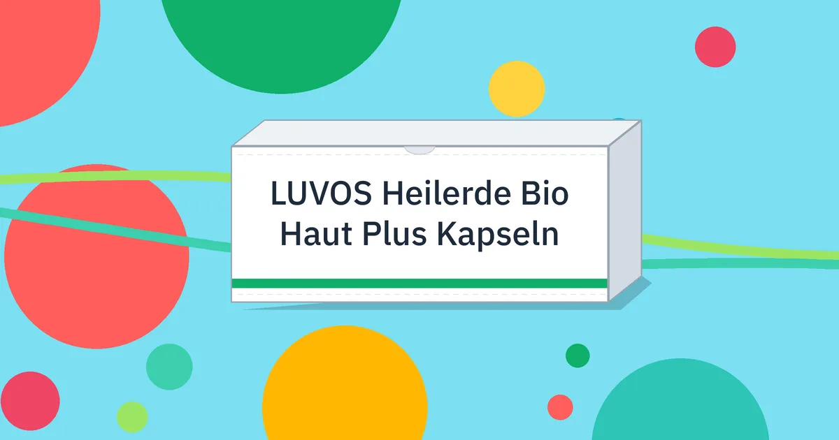 Symbolbild: Packung mit der Aufschrift LUVOS Heilerde Bio Haut Plus Kapseln (PZN 13780815) – Verfügbarkeit und Bezug in Apotheken in Frankfurt am Main