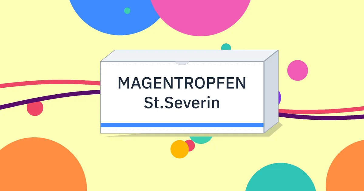 Symbolbild: Packung mit der Aufschrift MAGENTROPFEN St.Severin (PZN 10731696) – Verfügbarkeit und Bezug in Apotheken in Frankfurt am Main