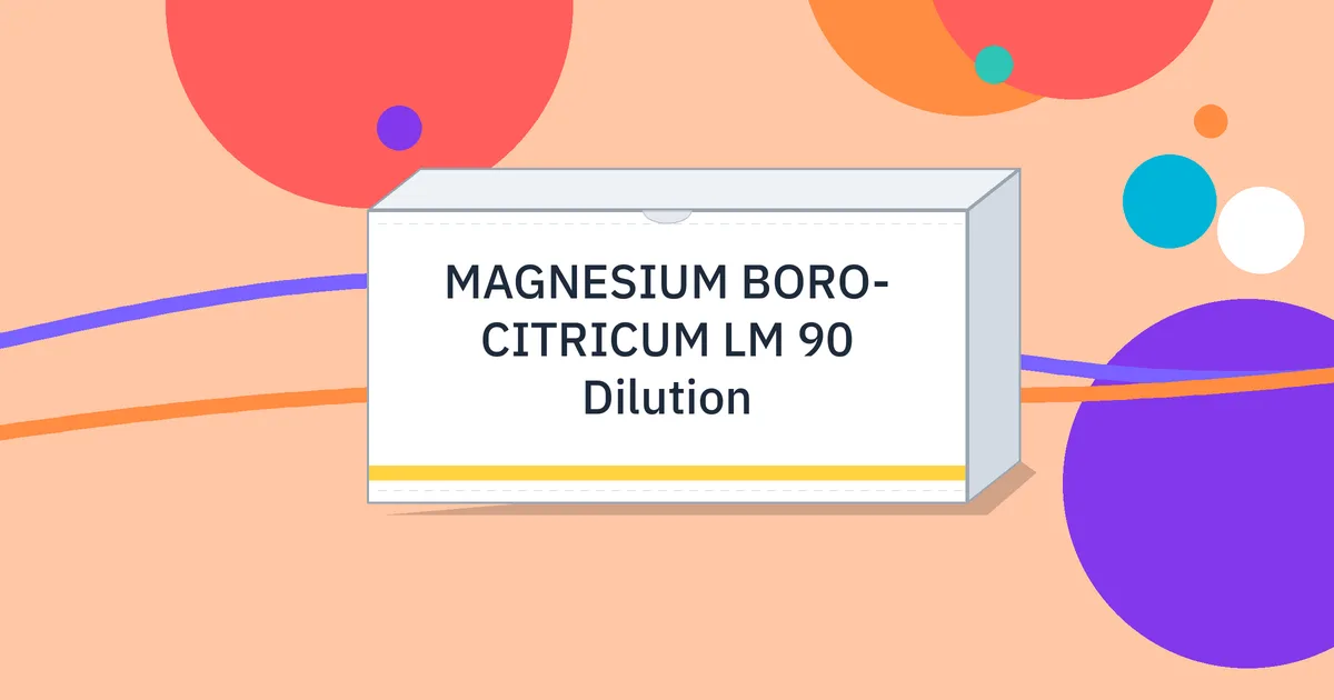 Symbolbild: Packung mit der Aufschrift MAGNESIUM BORO-CITRICUM LM 90 Dilution (PZN 12936876) – Verfügbarkeit und Bezug in Apotheken in Frankfurt am Main