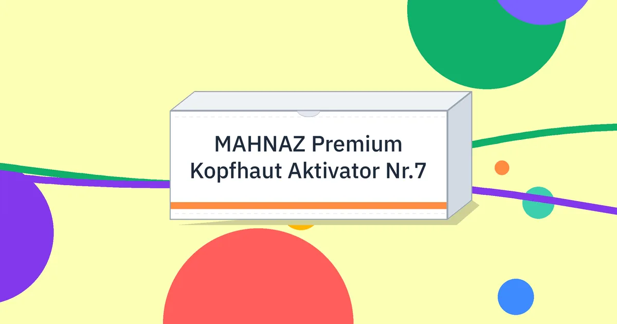 Symbolbild: Packung mit der Aufschrift MAHNAZ Premium Kopfhaut Aktivator Nr.7 (PZN 11886047) – Verfügbarkeit und Bezug in Apotheken in Frankfurt am Main