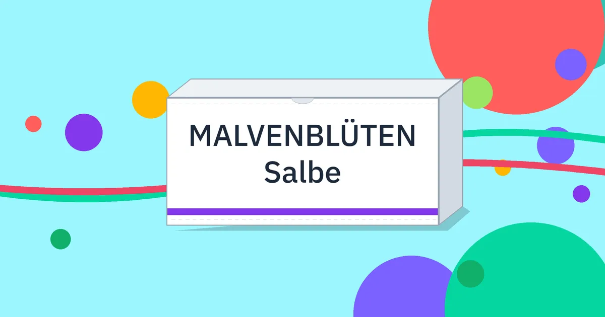 Symbolbild: Packung mit der Aufschrift MALVENBLÜTEN Salbe (PZN 18008172) – Verfügbarkeit und Bezug in Apotheken in Frankfurt am Main