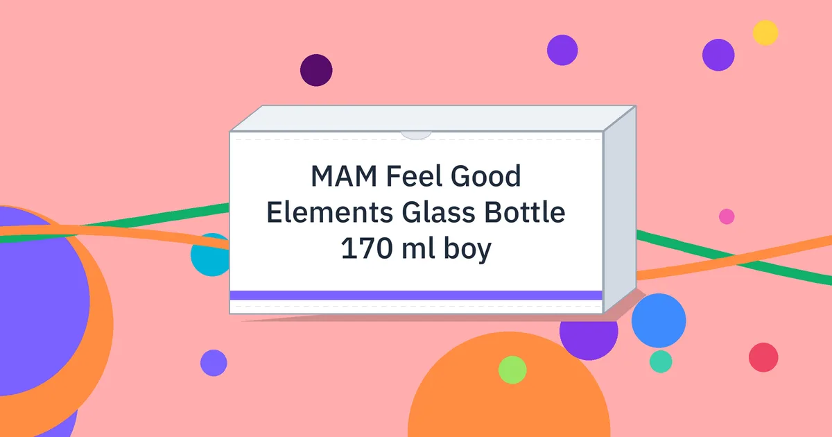 Symbolbild: Packung mit der Aufschrift MAM Feel Good Elements Glass Bottle 170 ml boy (PZN 17869860) – Verfügbarkeit und Bezug in Apotheken in Frankfurt am Main