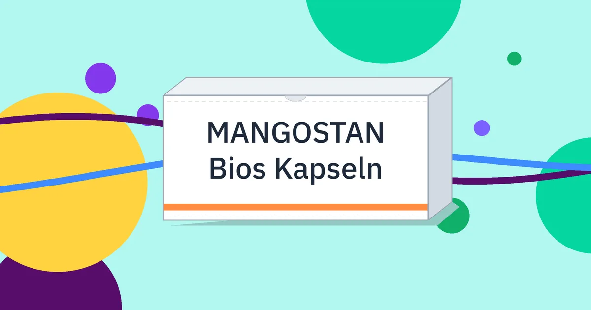 Symbolbild: Packung mit der Aufschrift MANGOSTAN Bios Kapseln (PZN 10265194) – Verfügbarkeit und Bezug in Apotheken in Frankfurt am Main
