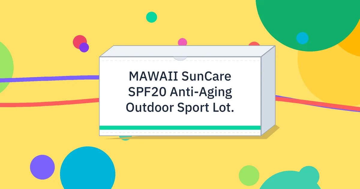 Symbolbild: Packung mit der Aufschrift MAWAII SunCare SPF20 Anti-Aging Outdoor Sport Lot. (PZN 09694984) – Verfügbarkeit und Bezug in Apotheken in Frankfurt am Main