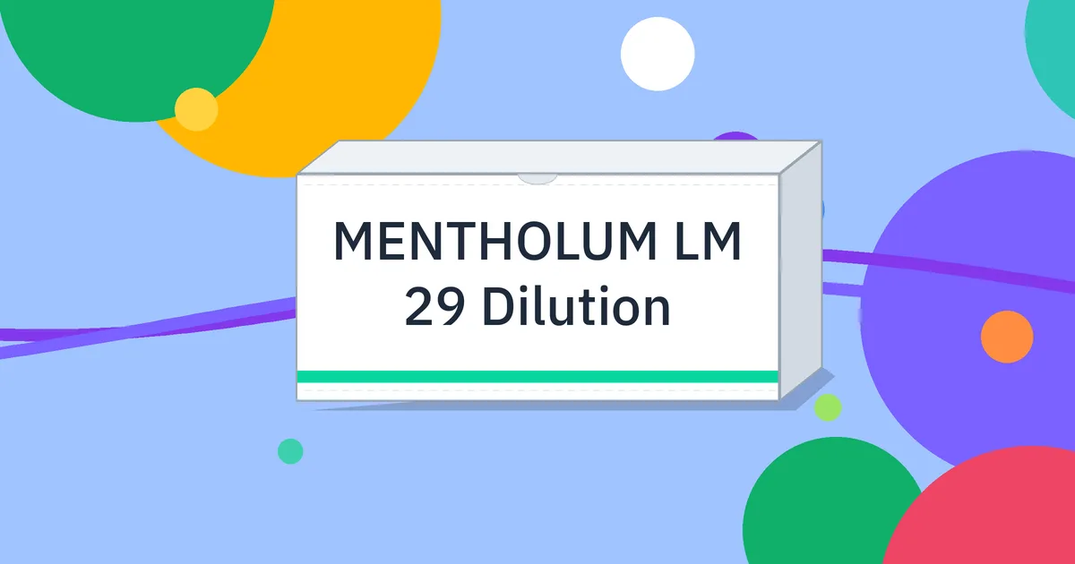 Symbolbild: Packung mit der Aufschrift MENTHOLUM LM 29 Dilution (PZN 13604863) – Verfügbarkeit und Bezug in Apotheken in Frankfurt am Main