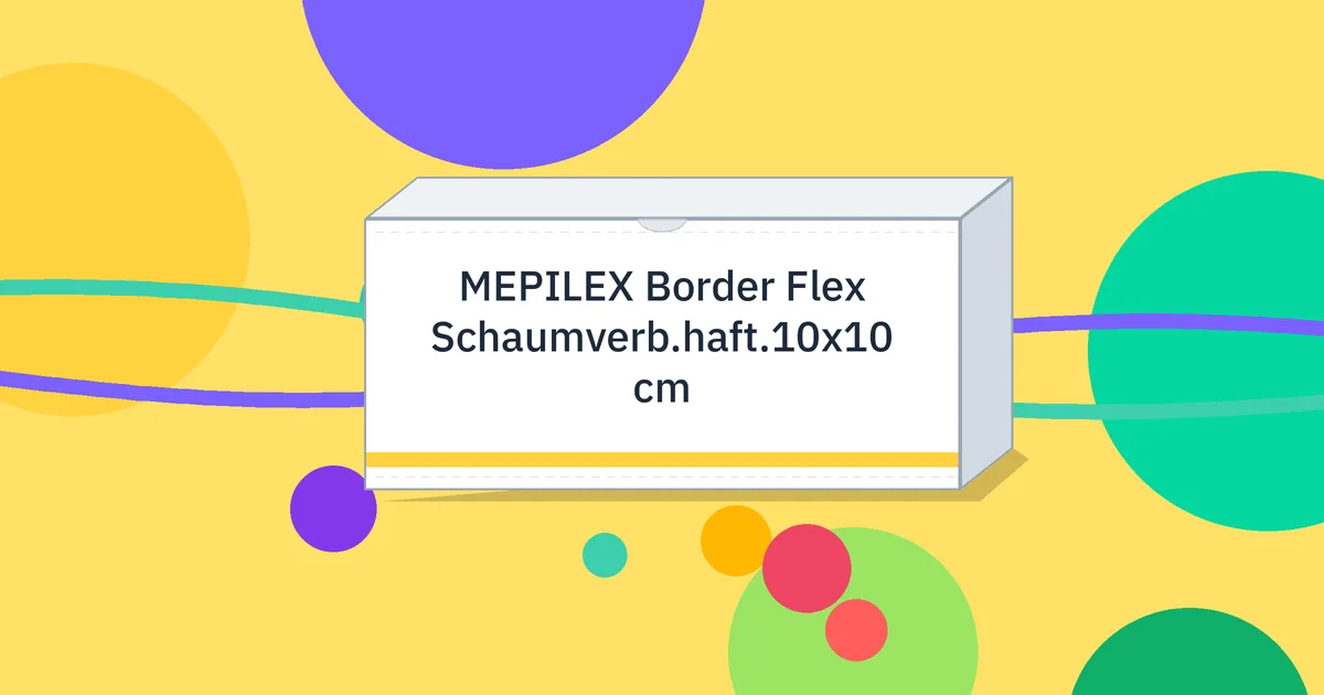 Symbolbild: Packung mit der Aufschrift MEPILEX Border Flex Schaumverb.haft.10x10 cm (PZN 19177184) – Verfügbarkeit und Bezug in Apotheken in Frankfurt am Main
