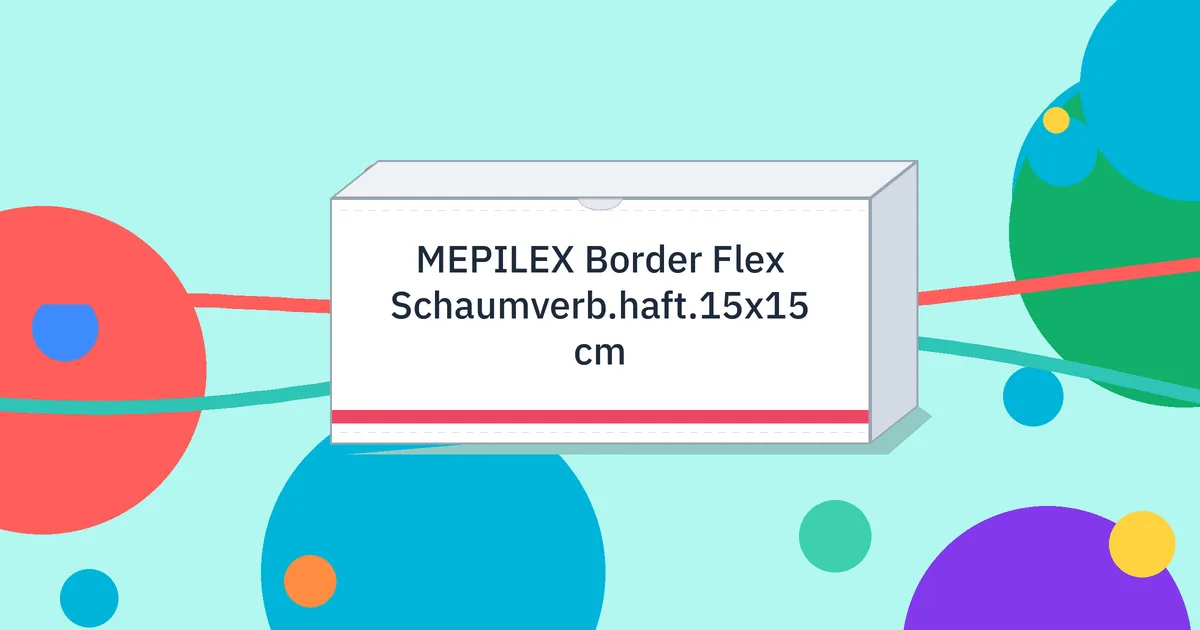 Symbolbild: Packung mit der Aufschrift MEPILEX Border Flex Schaumverb.haft.15x15 cm (PZN 19667132) – Verfügbarkeit und Bezug in Apotheken in Frankfurt am Main
