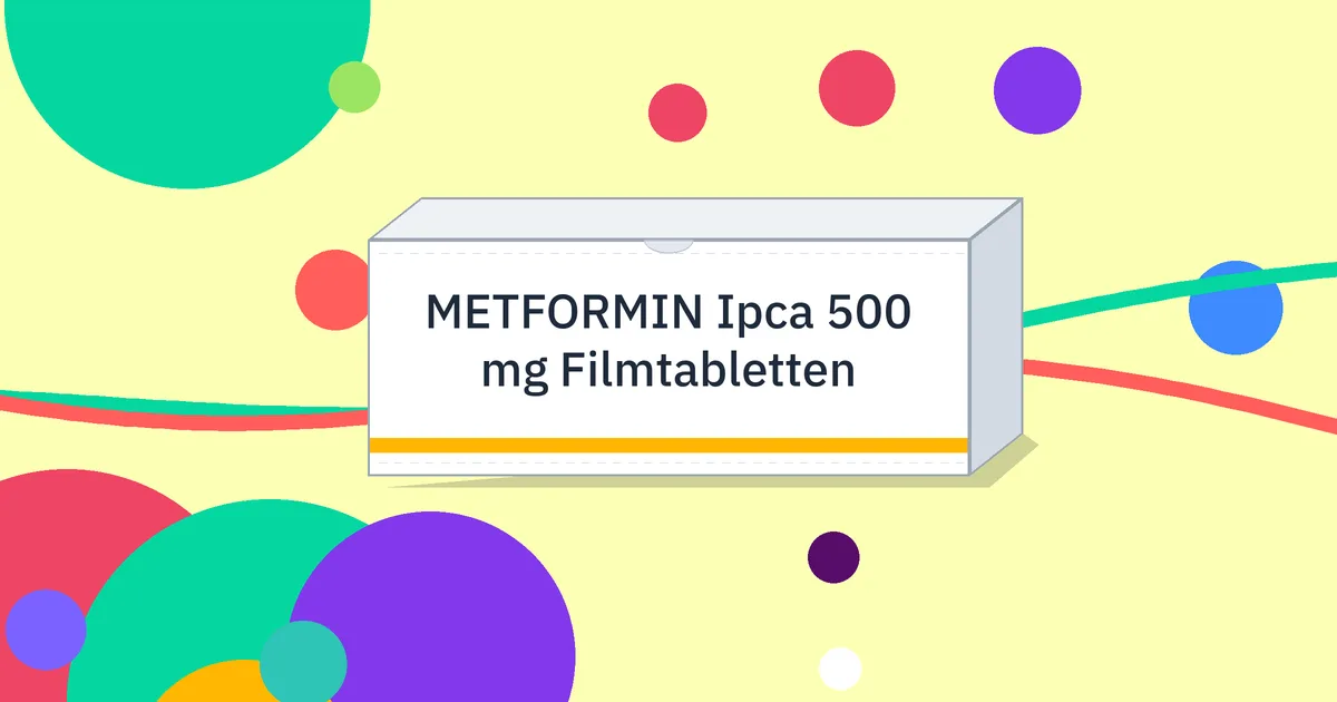 Symbolbild: Packung mit der Aufschrift METFORMIN Ipca 500 mg Filmtabletten (PZN 19712737) – Verfügbarkeit und Bezug in Apotheken in Frankfurt am Main