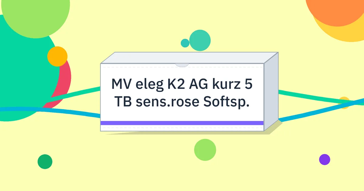 Symbolbild: Packung mit der Aufschrift MV eleg K2 AG kurz 5 TB sens.rose Softsp. (PZN 14697306) – Verfügbarkeit und Bezug in Apotheken in Frankfurt am Main