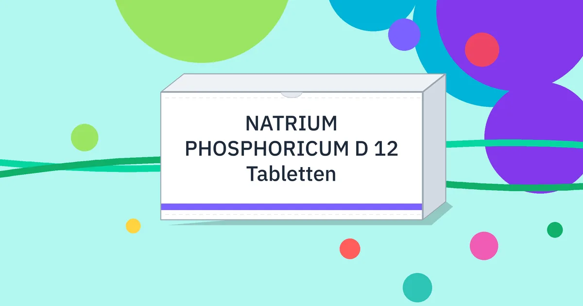 Symbolbild: Packung mit der Aufschrift NATRIUM PHOSPHORICUM D 12 Tabletten (PZN 02634275) – Verfügbarkeit und Bezug in Apotheken in Frankfurt am Main
