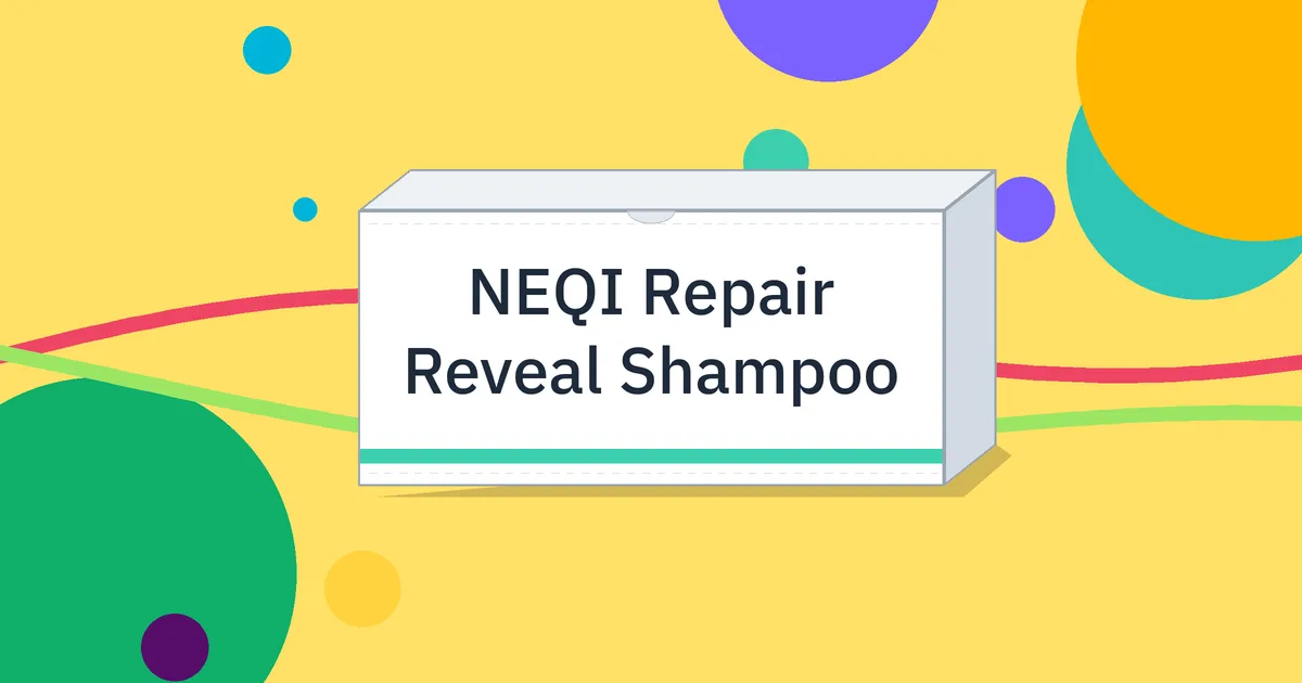 Symbolbild: Packung mit der Aufschrift NEQI Repair Reveal Shampoo (PZN 20159317) – Verfügbarkeit und Bezug in Apotheken in Frankfurt am Main