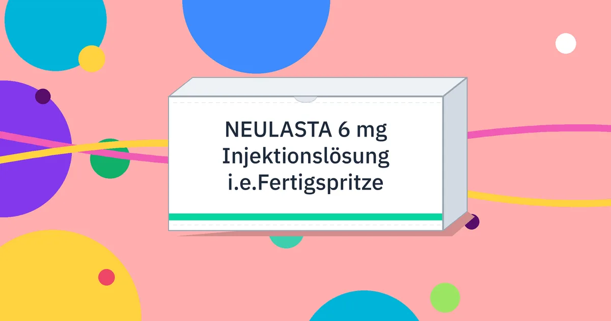 Symbolbild: Packung mit der Aufschrift NEULASTA 6 mg Injektionslösung i.e.Fertigspritze (PZN 14327555) – Verfügbarkeit und Bezug in Apotheken in Frankfurt am Main