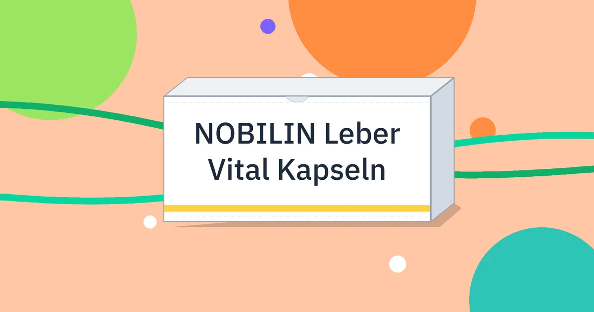 Symbolbild: Packung mit der Aufschrift NOBILIN Leber Vital Kapseln (PZN 18086054) – Verfügbarkeit und Bezug in Apotheken in Frankfurt am Main