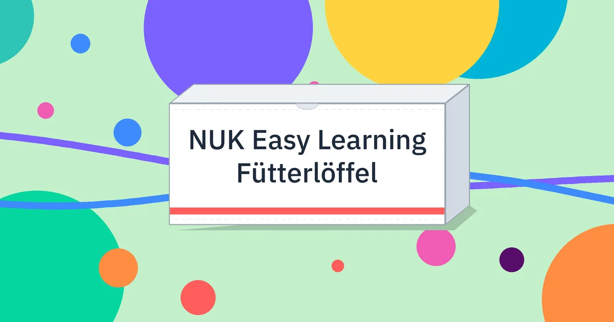 Symbolbild: Packung mit der Aufschrift NUK Easy Learning Fütterlöffel (PZN 03439363) – Verfügbarkeit und Bezug in Apotheken in Frankfurt am Main