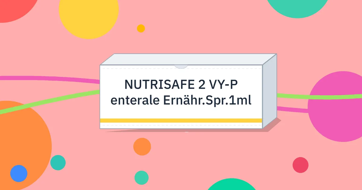 Symbolbild: Packung mit der Aufschrift NUTRISAFE 2 VY-P enterale Ernähr.Spr.1ml (PZN 16167512) – Verfügbarkeit und Bezug in Apotheken in Frankfurt am Main