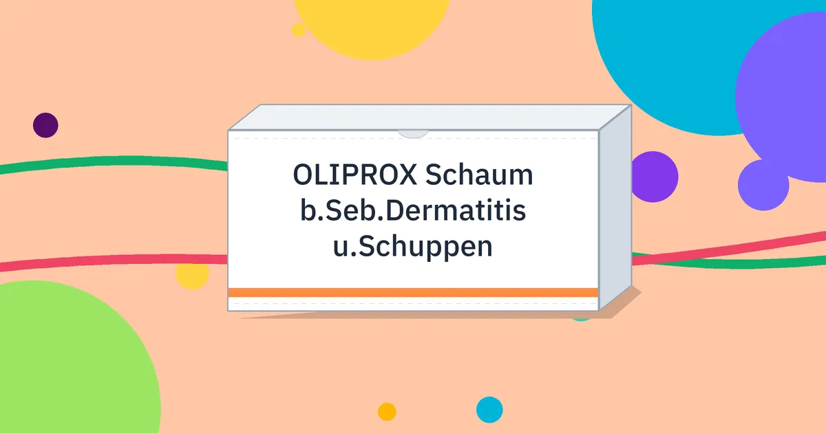 Symbolbild: Packung mit der Aufschrift OLIPROX Schaum b.Seb.Dermatitis u.Schuppen (PZN 11313423) – Verfügbarkeit und Bezug in Apotheken in Frankfurt am Main