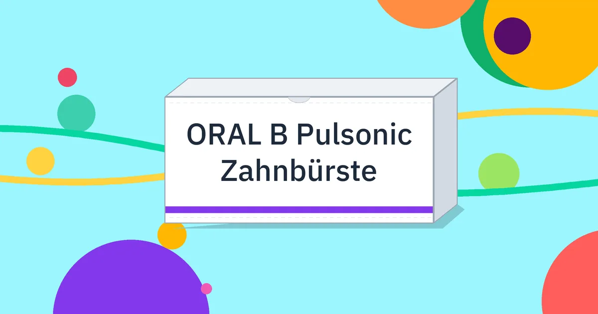Symbolbild: Packung mit der Aufschrift ORAL B Pulsonic Zahnbürste (PZN 06926158) – Verfügbarkeit und Bezug in Apotheken in Frankfurt am Main