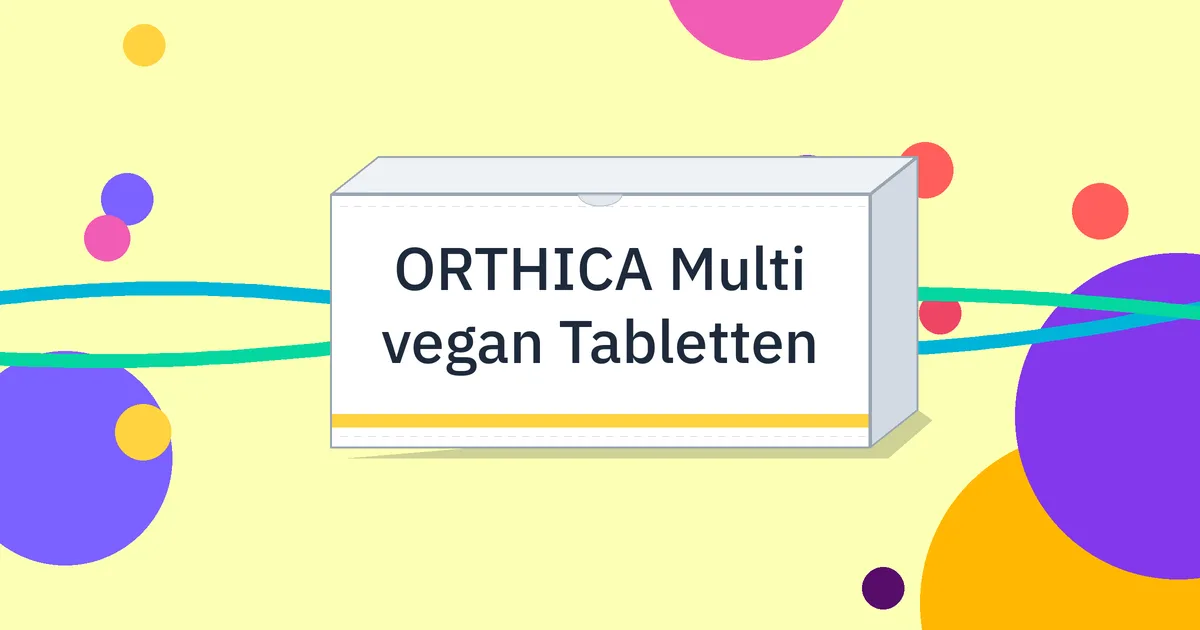 Symbolbild: Packung mit der Aufschrift ORTHICA Multi vegan Tabletten (PZN 19440598) – Verfügbarkeit und Bezug in Apotheken in Frankfurt am Main