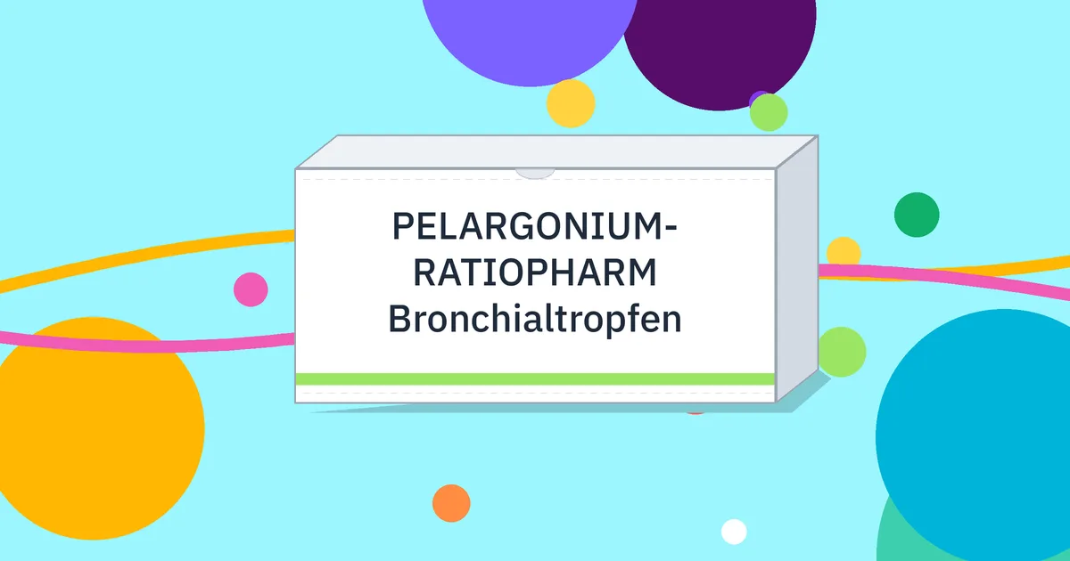 Symbolbild: Packung mit der Aufschrift PELARGONIUM-RATIOPHARM Bronchialtropfen (PZN 10128296) – Verfügbarkeit und Bezug in Apotheken in Frankfurt am Main