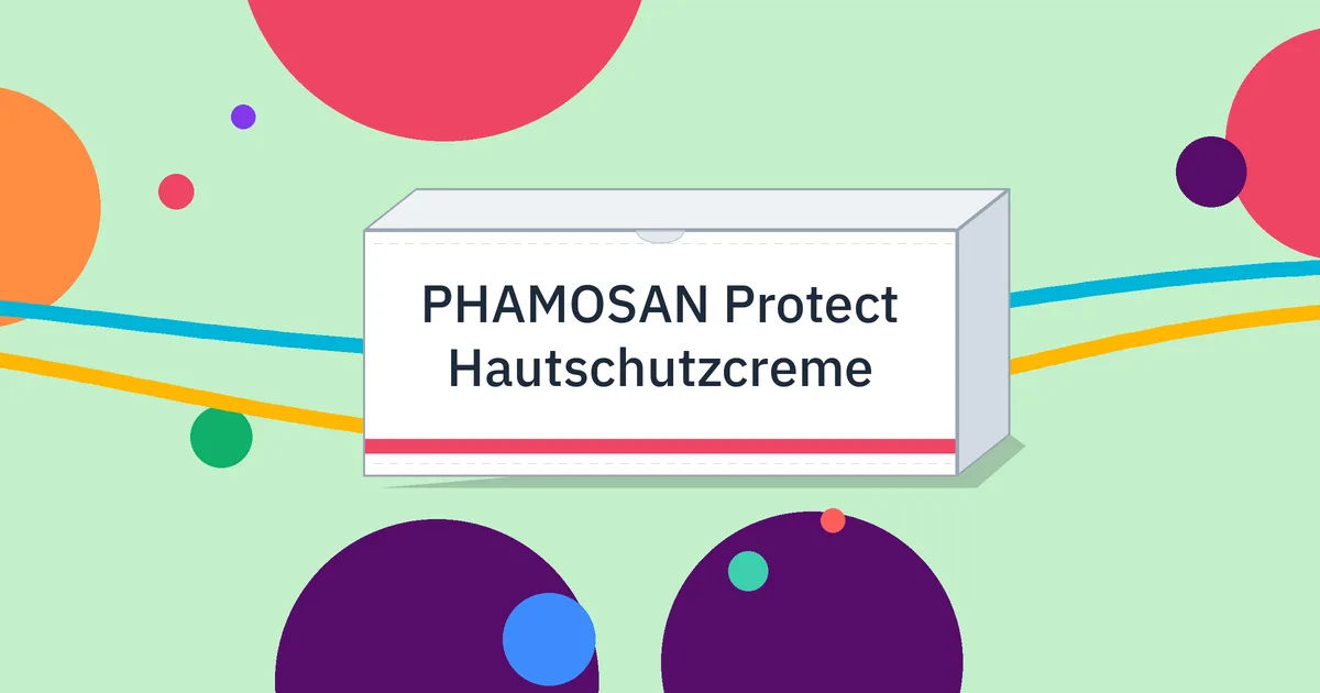 Symbolbild: Packung mit der Aufschrift PHAMOSAN Protect Hautschutzcreme (PZN 19786807) – Verfügbarkeit und Bezug in Apotheken in Frankfurt am Main