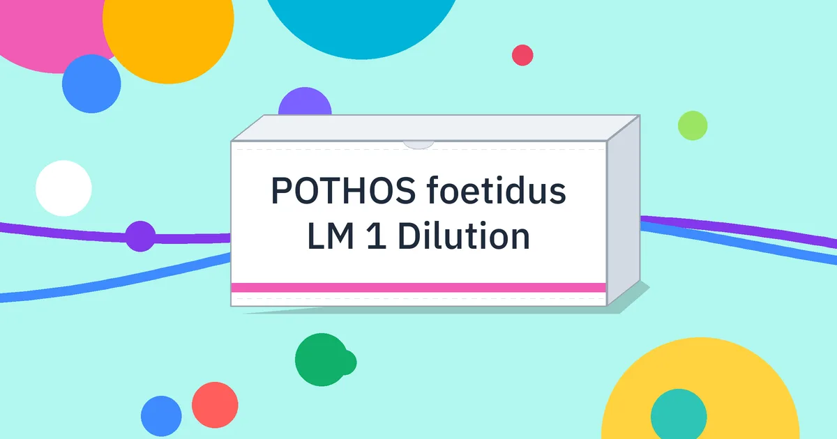 Symbolbild: Packung mit der Aufschrift POTHOS foetidus LM 1 Dilution (PZN 13665971) – Verfügbarkeit und Bezug in Apotheken in Frankfurt am Main