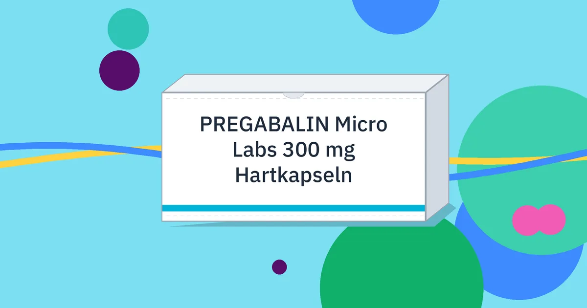 Symbolbild: Packung mit der Aufschrift PREGABALIN Micro Labs 300 mg Hartkapseln (PZN 18153678) – Verfügbarkeit und Bezug in Apotheken in Frankfurt am Main