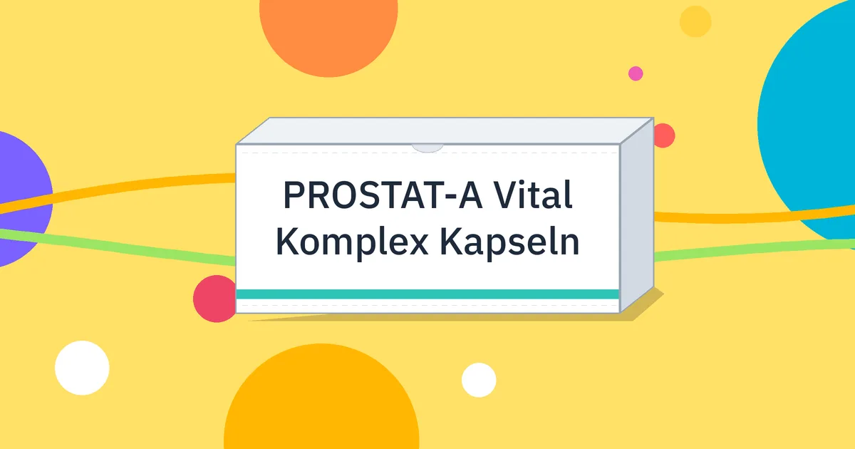 Symbolbild: Packung mit der Aufschrift PROSTAT-A Vital Komplex Kapseln (PZN 19883597) – Verfügbarkeit und Bezug in Apotheken in Frankfurt am Main