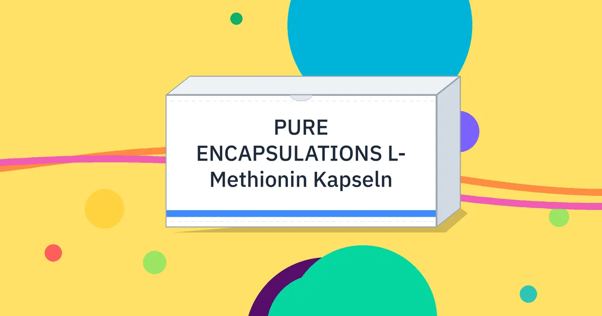 Symbolbild: Packung mit der Aufschrift PURE ENCAPSULATIONS L-Methionin Kapseln (PZN 00162978) – Verfügbarkeit und Bezug in Apotheken in Frankfurt am Main