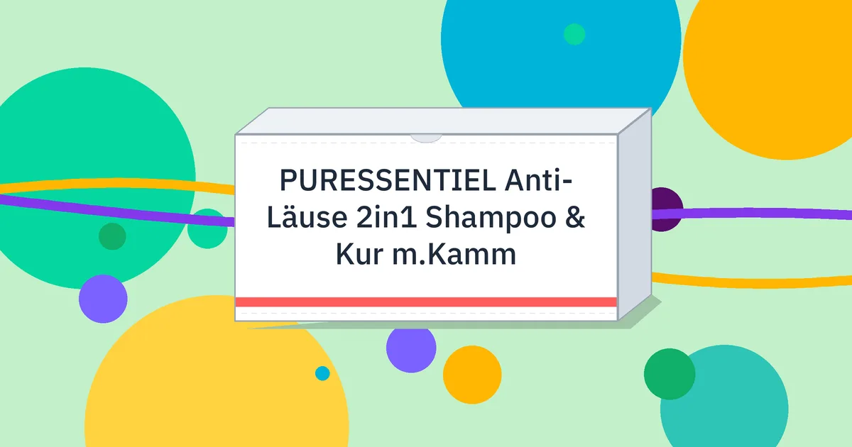 Symbolbild: Packung mit der Aufschrift PURESSENTIEL Anti-Läuse 2in1 Shampoo & Kur m.Kamm (PZN 17566680) – Verfügbarkeit und Bezug in Apotheken in Frankfurt am Main