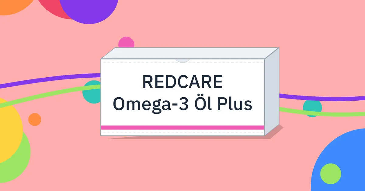 Symbolbild: Packung mit der Aufschrift REDCARE Omega-3 Öl Plus (PZN 19772372) – Verfügbarkeit und Bezug in Apotheken in Frankfurt am Main