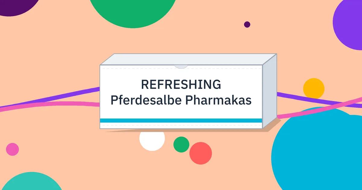 Symbolbild: Packung mit der Aufschrift REFRESHING Pferdesalbe Pharmakas (PZN 18392644) – Verfügbarkeit und Bezug in Apotheken in Frankfurt am Main