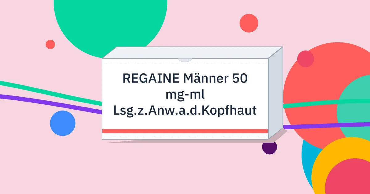 Symbolbild: Packung mit der Aufschrift REGAINE Männer 50 mg-ml Lsg.z.Anw.a.d.Kopfhaut (PZN 18259879) – Verfügbarkeit und Bezug in Apotheken in Frankfurt am Main