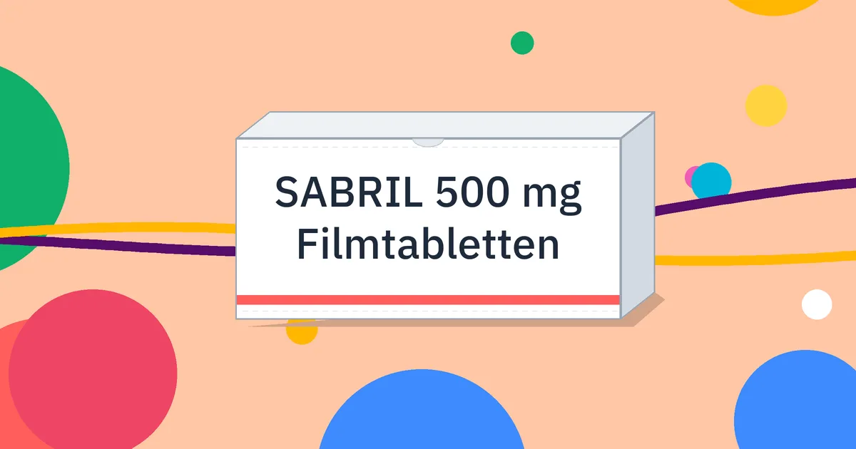 Symbolbild: Packung mit der Aufschrift SABRIL 500 mg Filmtabletten (PZN 14022643) – Verfügbarkeit und Bezug in Apotheken in Frankfurt am Main