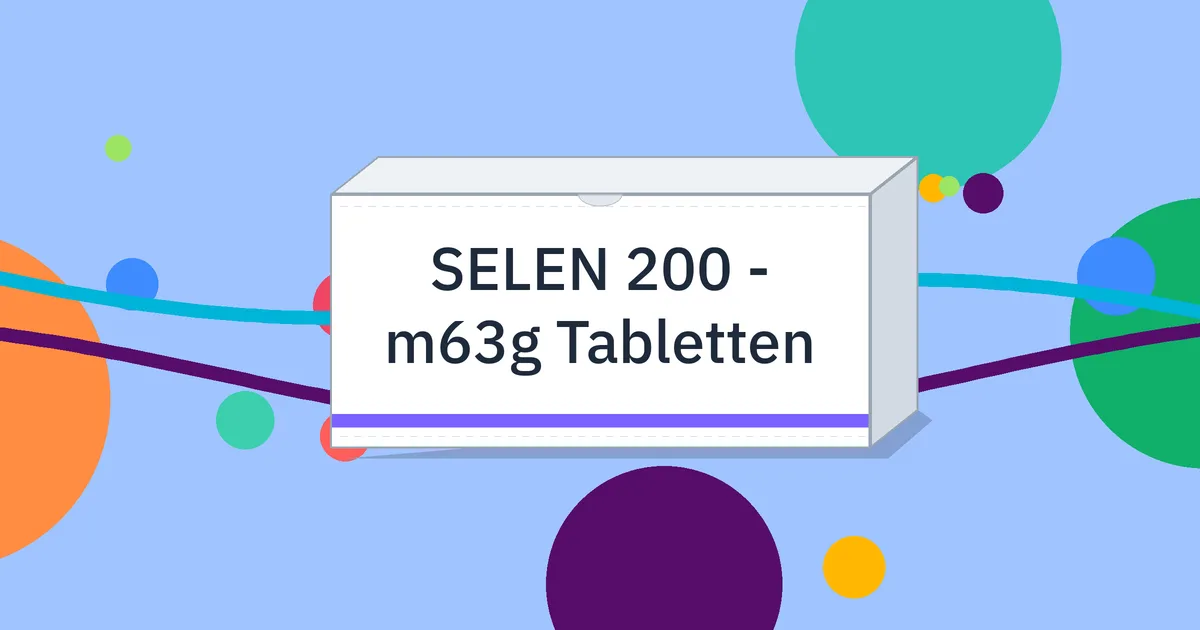 Symbolbild: Packung mit der Aufschrift SELEN 200 -m63g Tabletten (PZN 16835675) – Verfügbarkeit und Bezug in Apotheken in Frankfurt am Main