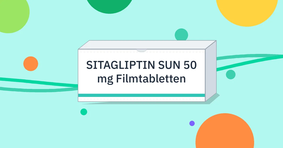 Symbolbild: Packung mit der Aufschrift SITAGLIPTIN SUN 50 mg Filmtabletten (PZN 18026980) – Verfügbarkeit und Bezug in Apotheken in Frankfurt am Main