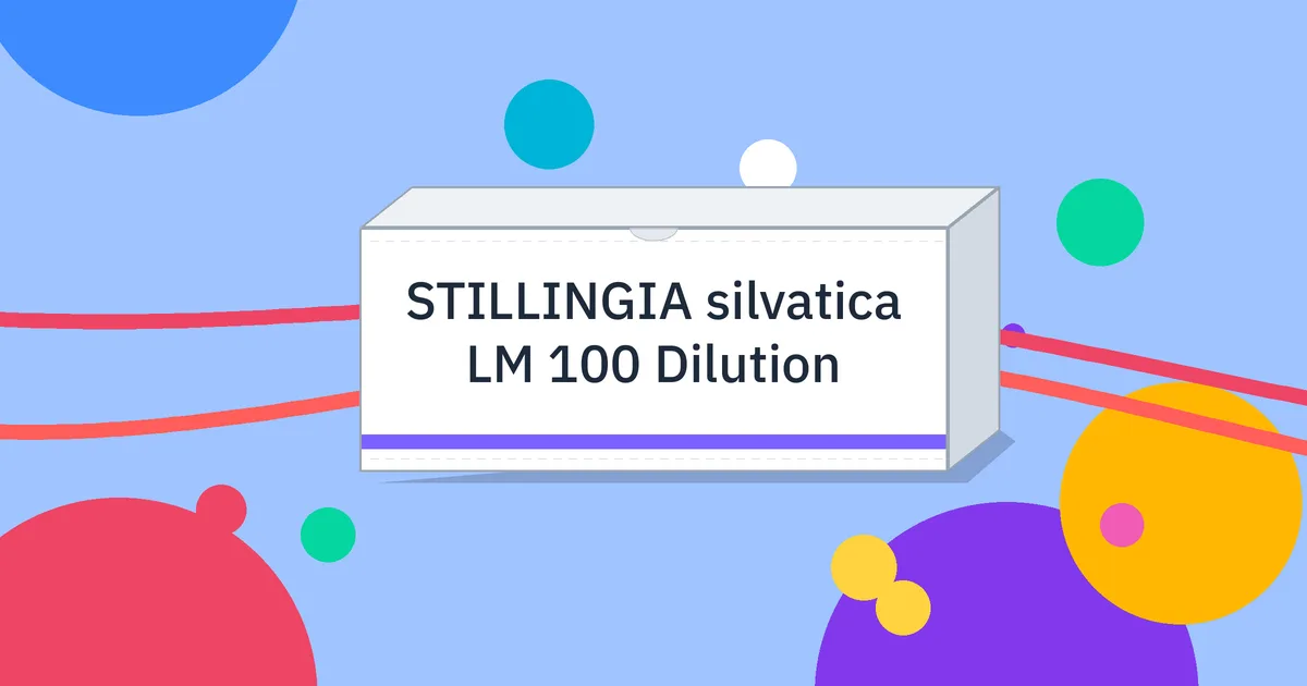 Symbolbild: Packung mit der Aufschrift STILLINGIA silvatica LM 100 Dilution (PZN 13201680) – Verfügbarkeit und Bezug in Apotheken in Frankfurt am Main