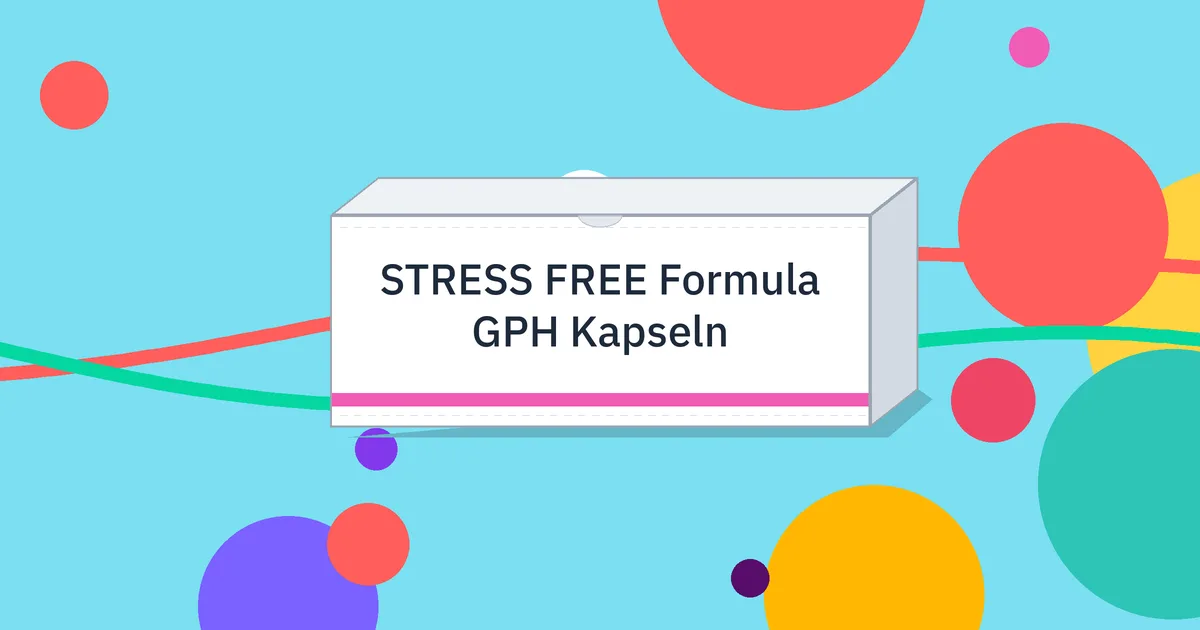 Symbolbild: Packung mit der Aufschrift STRESS FREE Formula GPH Kapseln (PZN 20856513) – Verfügbarkeit und Bezug in Apotheken in Frankfurt am Main