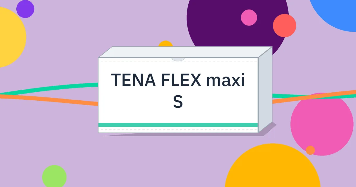 Symbolbild: Packung mit der Aufschrift TENA FLEX maxi S (PZN 03518200) – Verfügbarkeit und Bezug in Apotheken in Frankfurt am Main