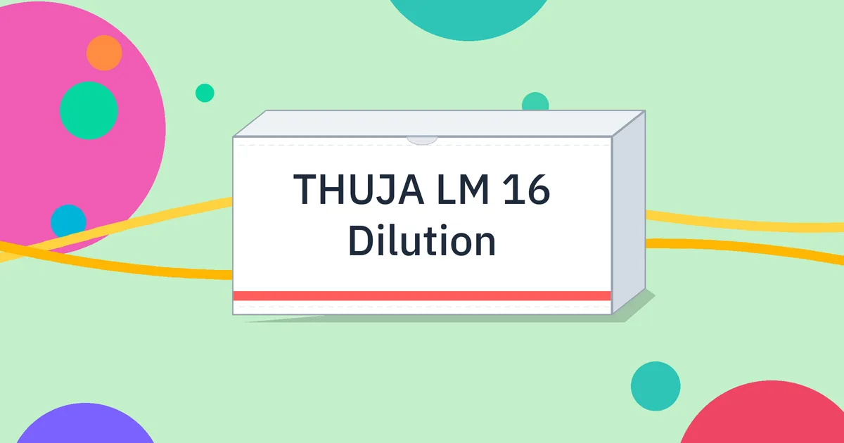 Symbolbild: Packung mit der Aufschrift THUJA LM 16 Dilution (PZN 13222104) – Verfügbarkeit und Bezug in Apotheken in Frankfurt am Main