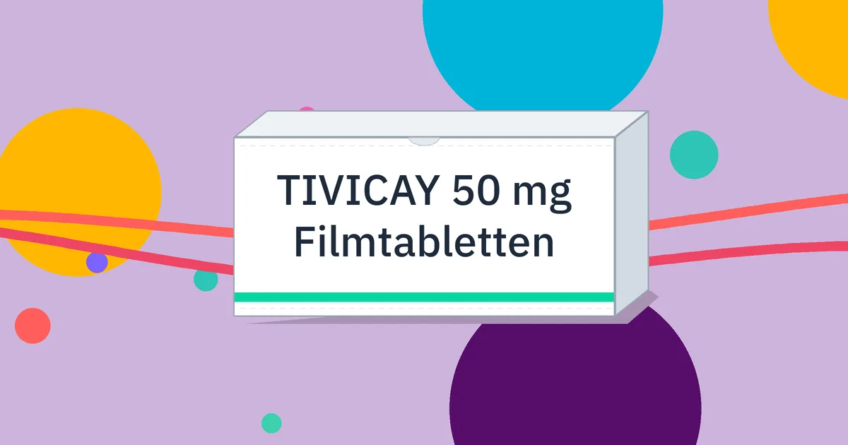 Symbolbild: Packung mit der Aufschrift TIVICAY 50 mg Filmtabletten (PZN 10990819) – Verfügbarkeit und Bezug in Apotheken in Frankfurt am Main