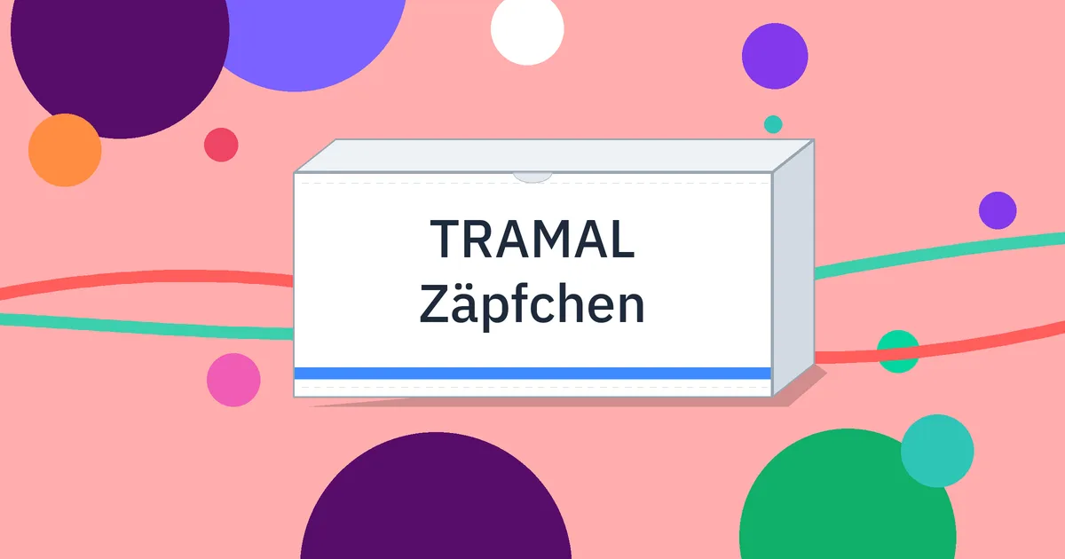 Symbolbild: Packung mit der Aufschrift TRAMAL Zäpfchen (PZN 02729202) – Verfügbarkeit und Bezug in Apotheken in Frankfurt am Main