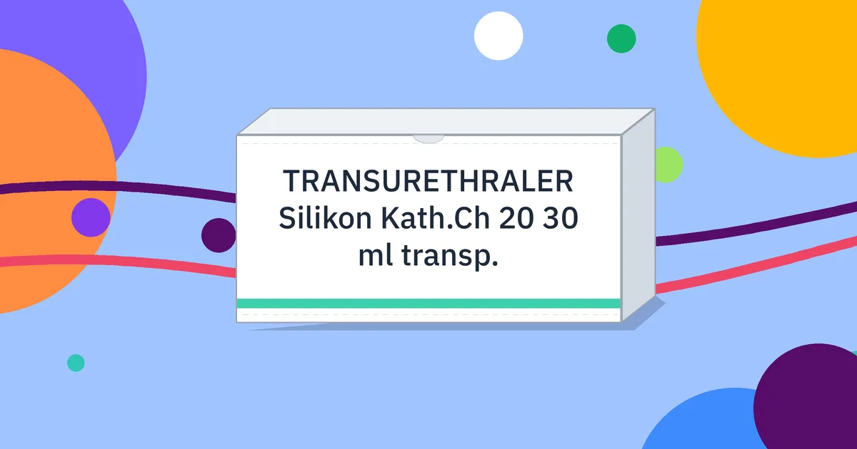 Symbolbild: Packung mit der Aufschrift TRANSURETHRALER Silikon Kath.Ch 20 30 ml transp. (PZN 13163726) – Verfügbarkeit und Bezug in Apotheken in Frankfurt am Main