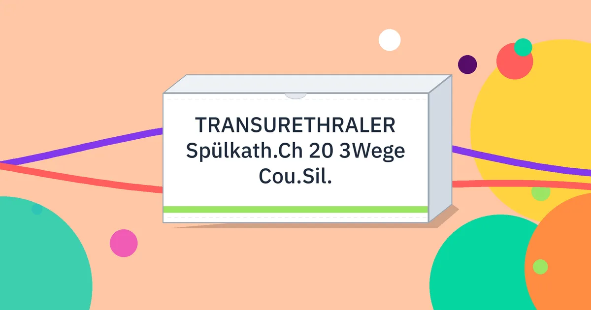 Symbolbild: Packung mit der Aufschrift TRANSURETHRALER Spülkath.Ch 20 3Wege Cou.Sil. (PZN 04210757) – Verfügbarkeit und Bezug in Apotheken in Frankfurt am Main