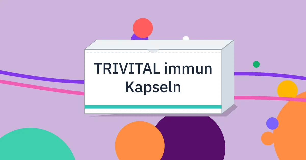 Symbolbild: Packung mit der Aufschrift TRIVITAL immun Kapseln (PZN 13897859) – Verfügbarkeit und Bezug in Apotheken in Frankfurt am Main