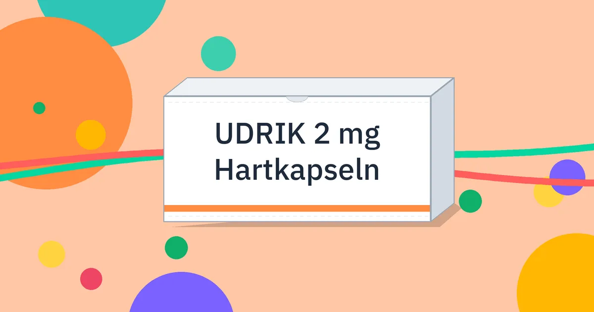 Symbolbild: Packung mit der Aufschrift UDRIK 2 mg Hartkapseln (PZN 04660288) – Verfügbarkeit und Bezug in Apotheken in Frankfurt am Main