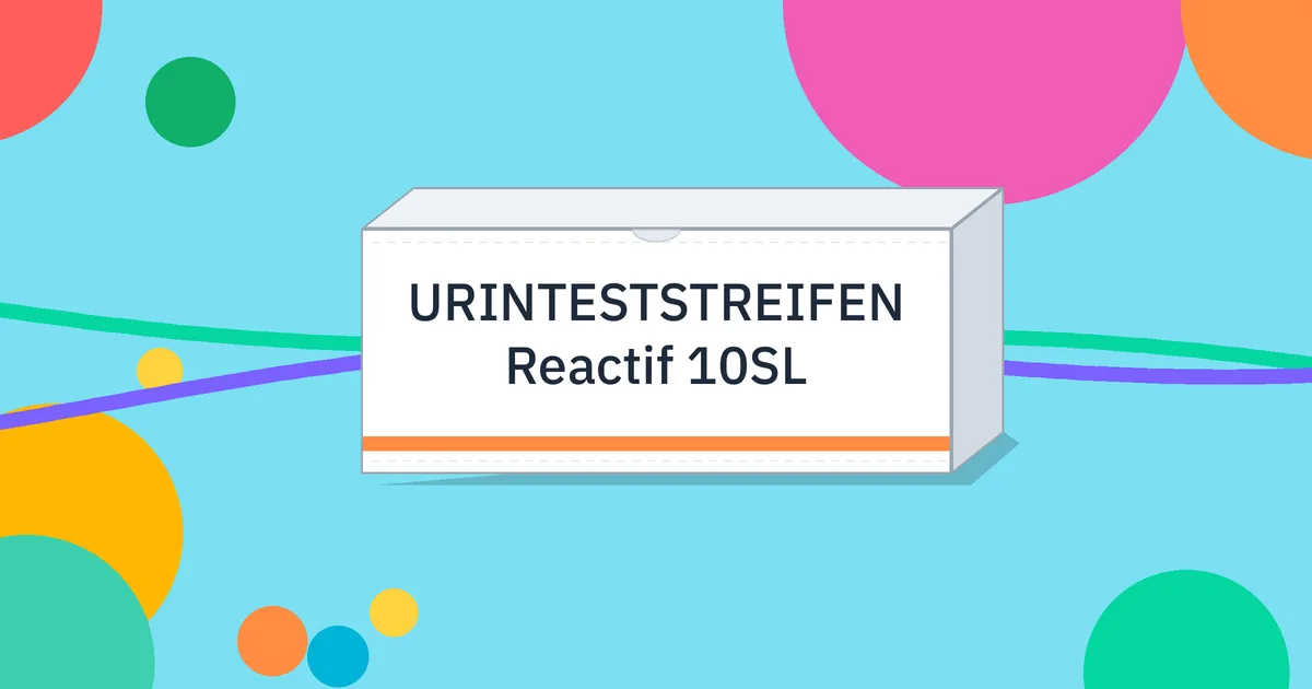 Symbolbild: Packung mit der Aufschrift URINTESTSTREIFEN Reactif 10SL (PZN 13695506) – Verfügbarkeit und Bezug in Apotheken in Frankfurt am Main