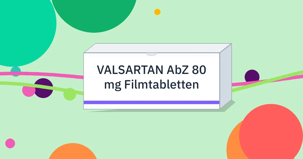 Symbolbild: Packung mit der Aufschrift VALSARTAN AbZ 80 mg Filmtabletten (PZN 07608207) – Verfügbarkeit und Bezug in Apotheken in Frankfurt am Main