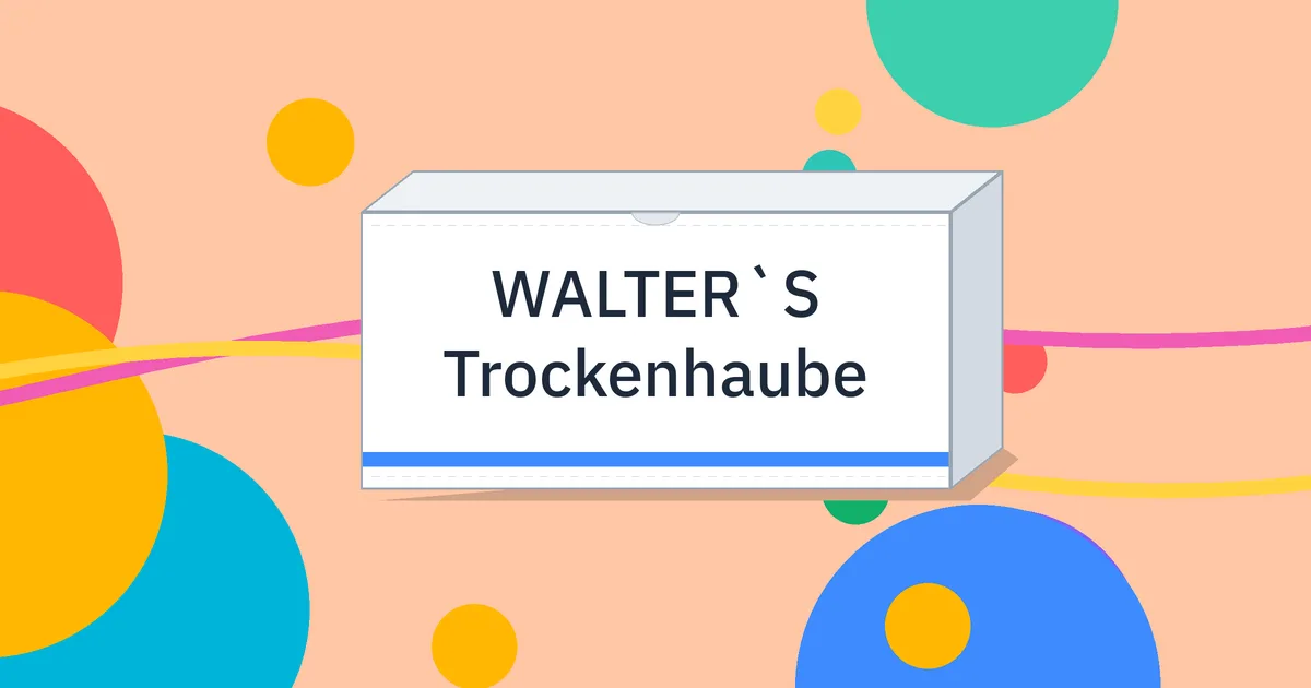 Symbolbild: Packung mit der Aufschrift WALTER`S Trockenhaube (PZN 01839590) – Verfügbarkeit und Bezug in Apotheken in Frankfurt am Main