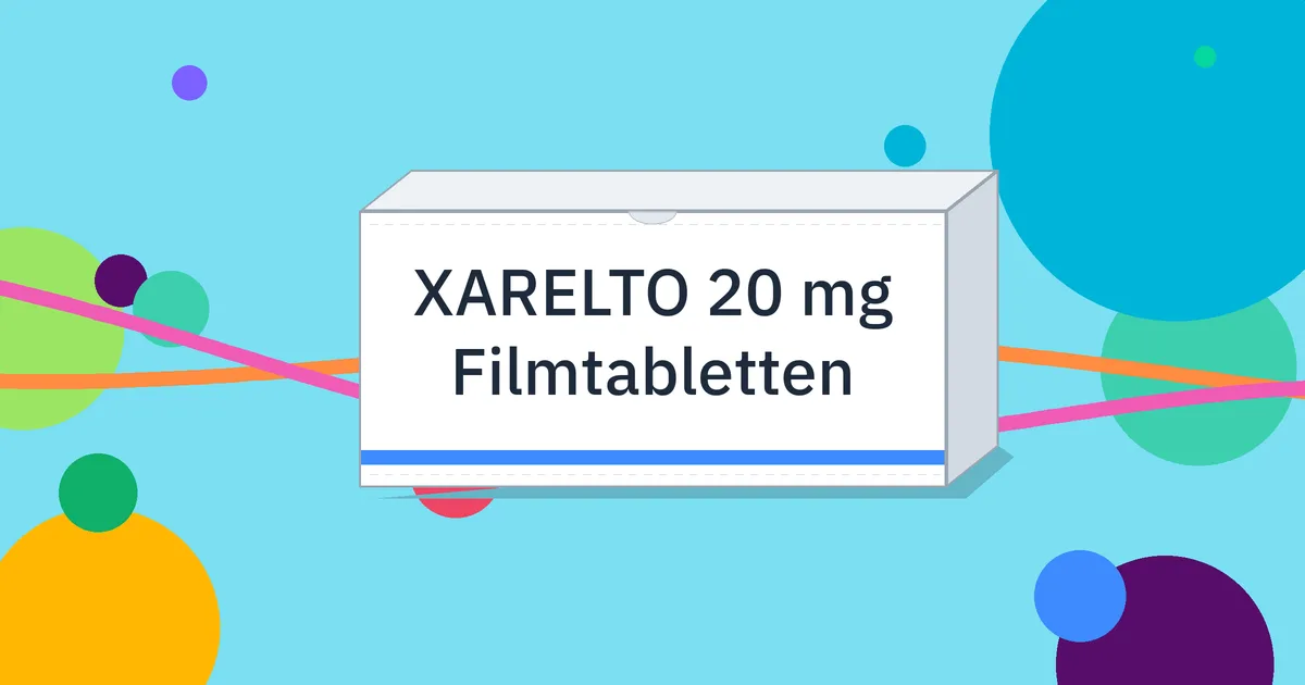 Symbolbild: Packung mit der Aufschrift XARELTO 20 mg Filmtabletten (PZN 10012197) – Verfügbarkeit und Bezug in Apotheken in Frankfurt am Main
