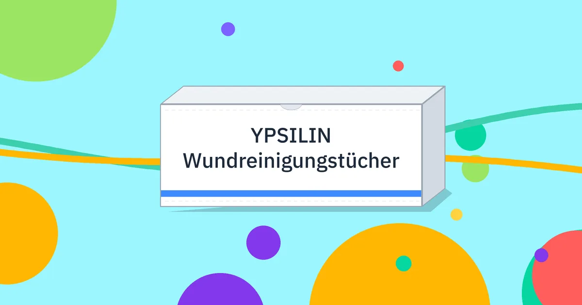 Symbolbild: Packung mit der Aufschrift YPSILIN Wundreinigungstücher (PZN 20365063) – Verfügbarkeit und Bezug in Apotheken in Frankfurt am Main